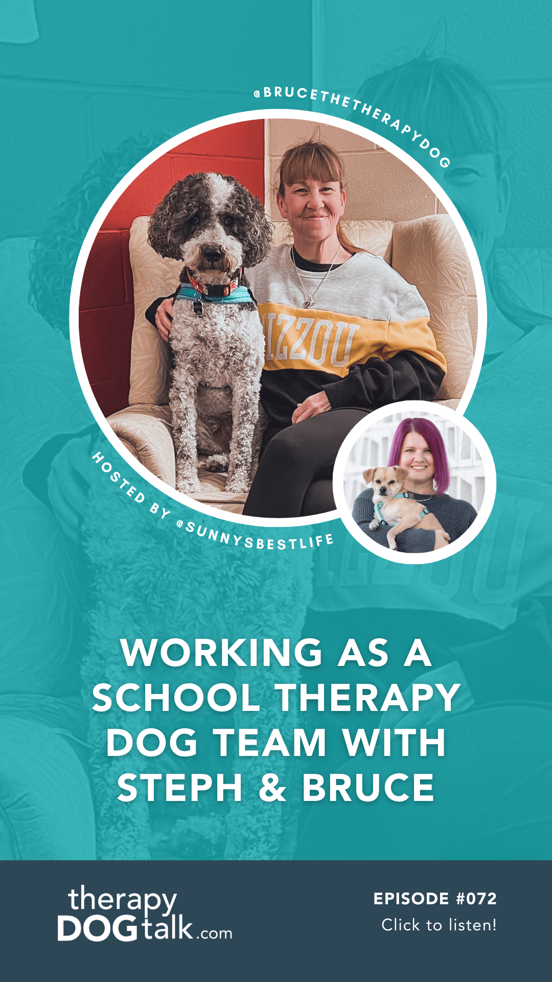 #072: Working as a School Therapy Dog team with Steph and Bruce ...