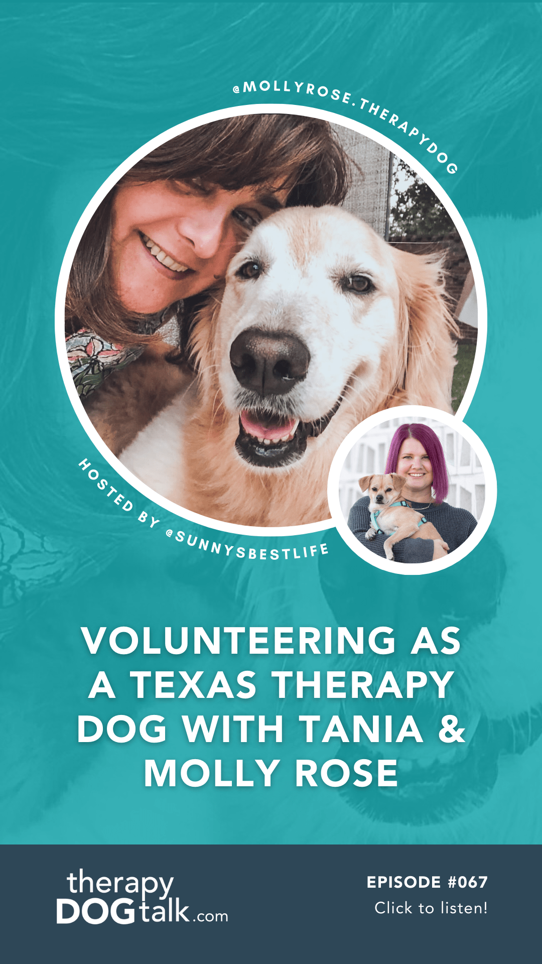 #067: Volunteering as a Therapy Dog Team in Texas with Tania and Molly ...