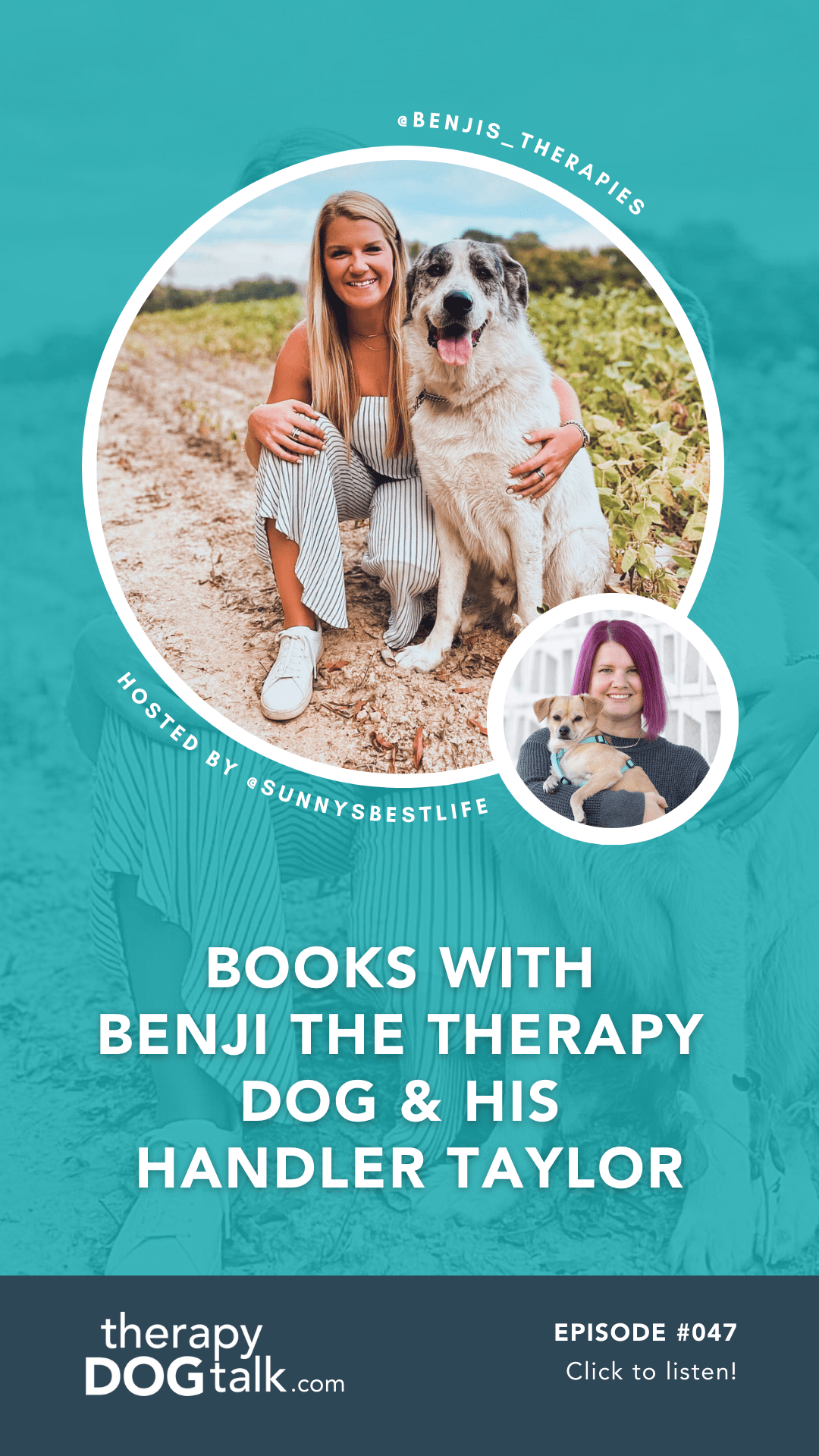 #047: Books with Benji the Therapy Dog and Taylor | Sherrie Rohde